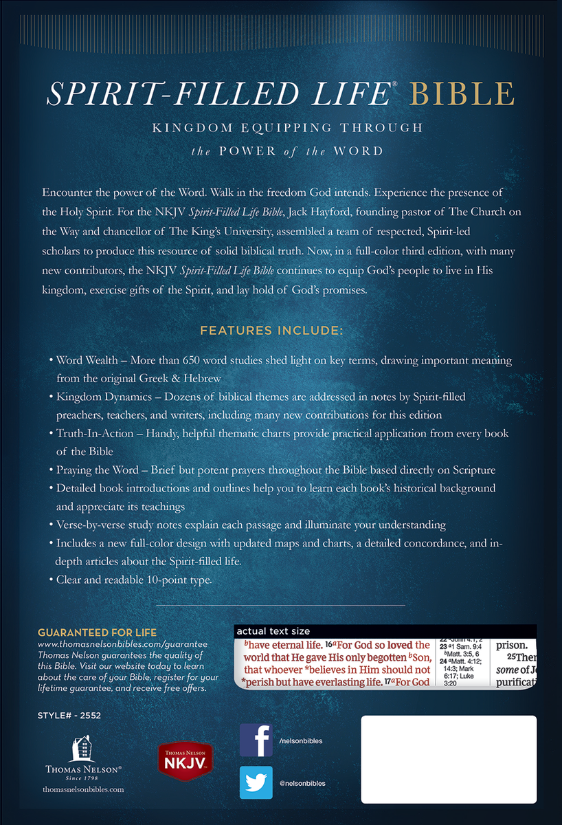 3rd Edition New Spirit-Filled Life Bible NKJV – Jack Hayford Ministries